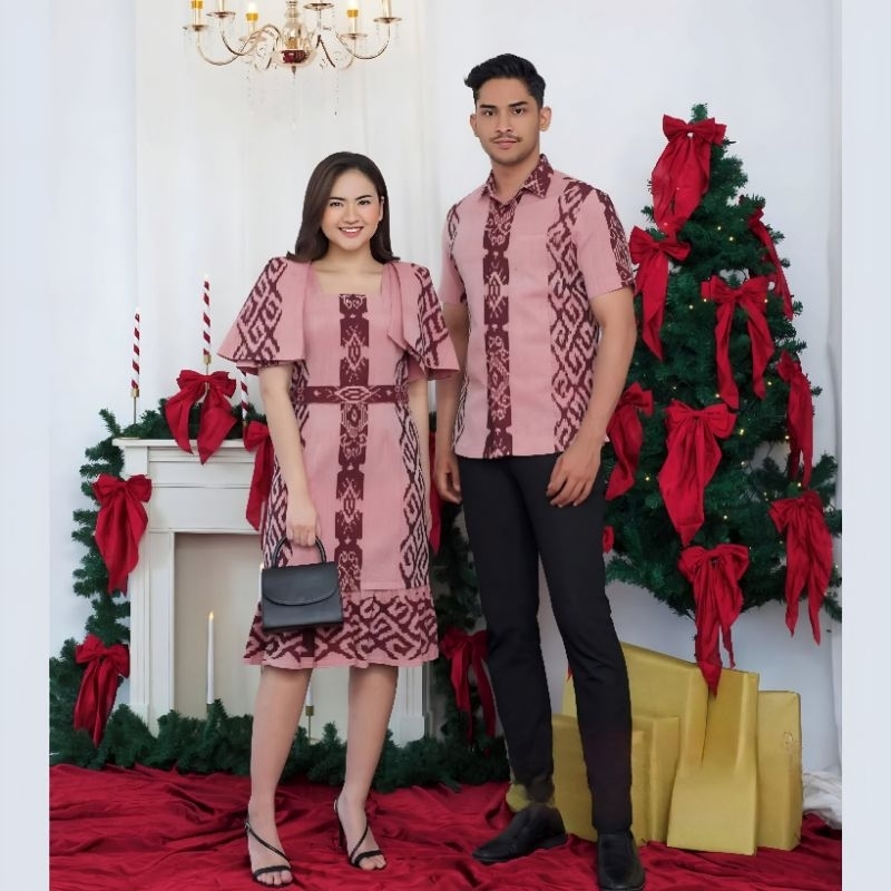 Jual Baju Couple Tenun Troso, Dress Tenun Kondangan Pesta Formal Hitam ...