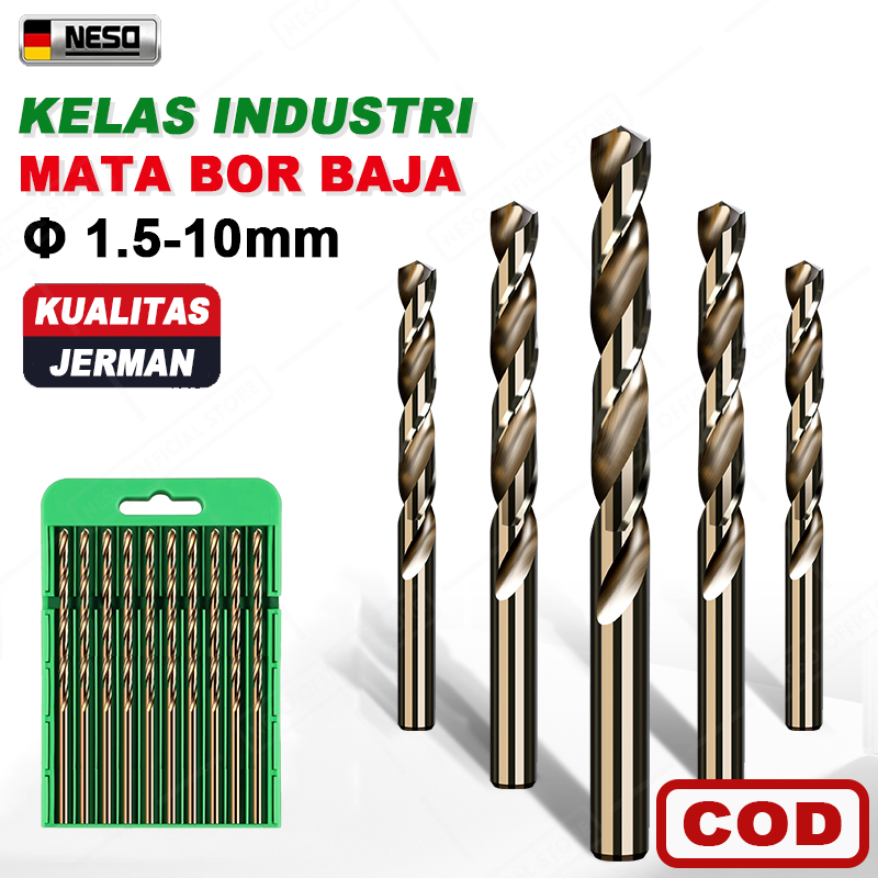 Jual MONAKE German Mata Bor HSS 1-8mm Steel Bor Besi Baja Keras ...