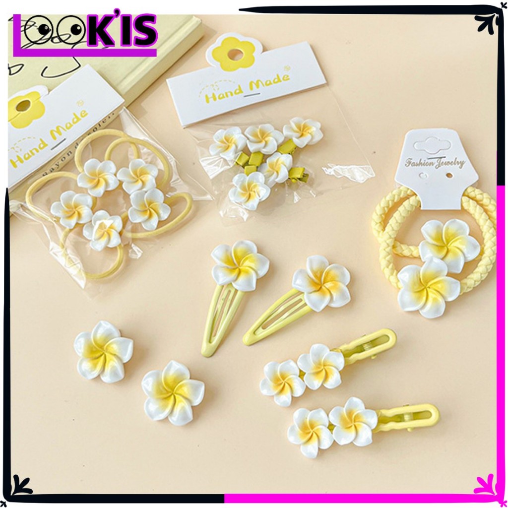 Jual LOOK'IS Jepitan Rambut Anak Bunga Bali 5 Pcs /2pcs Hiasan Kepala ...