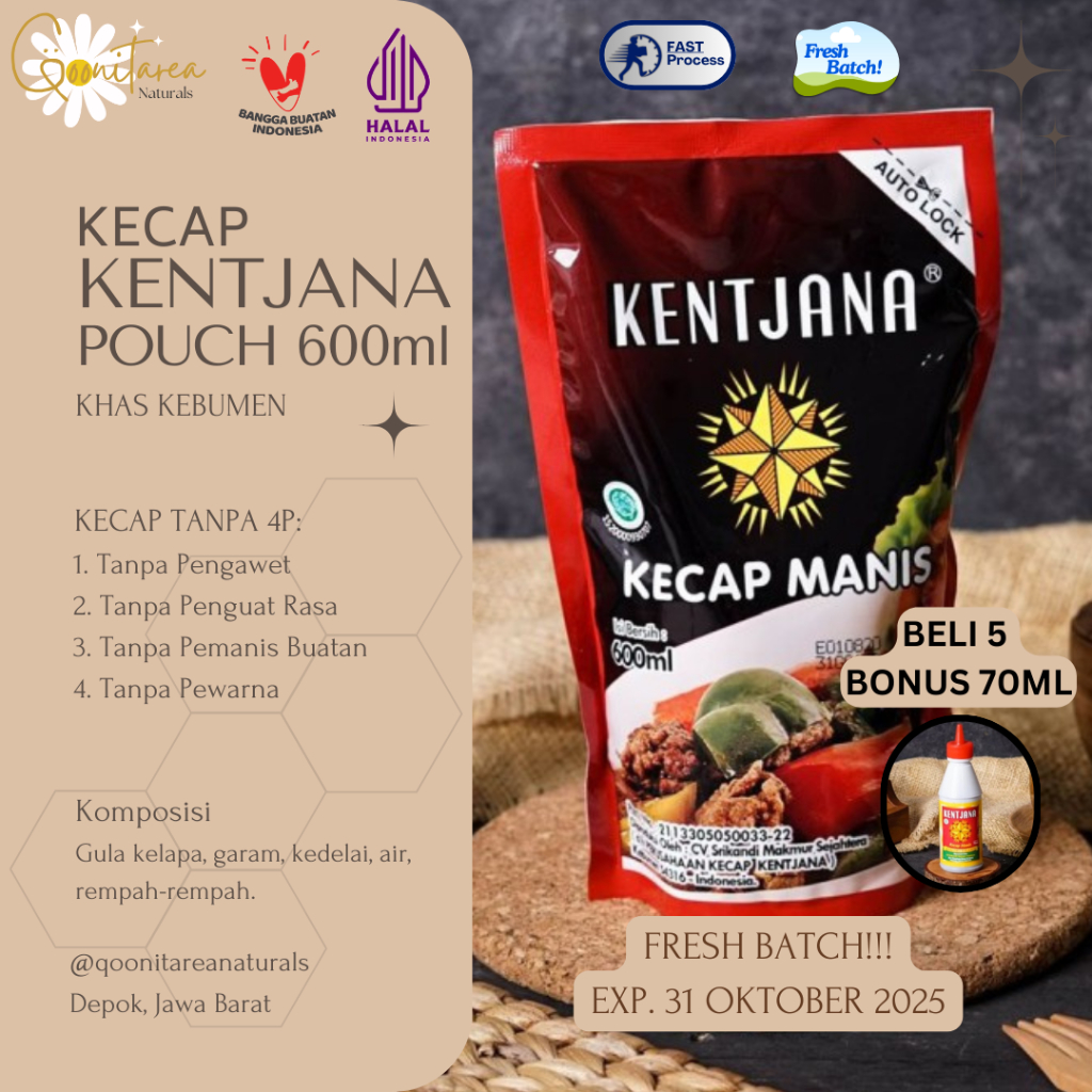 Jual Kecap Kentjana Kencana Khas Kebumen 600ml Pouch | Shopee Indonesia