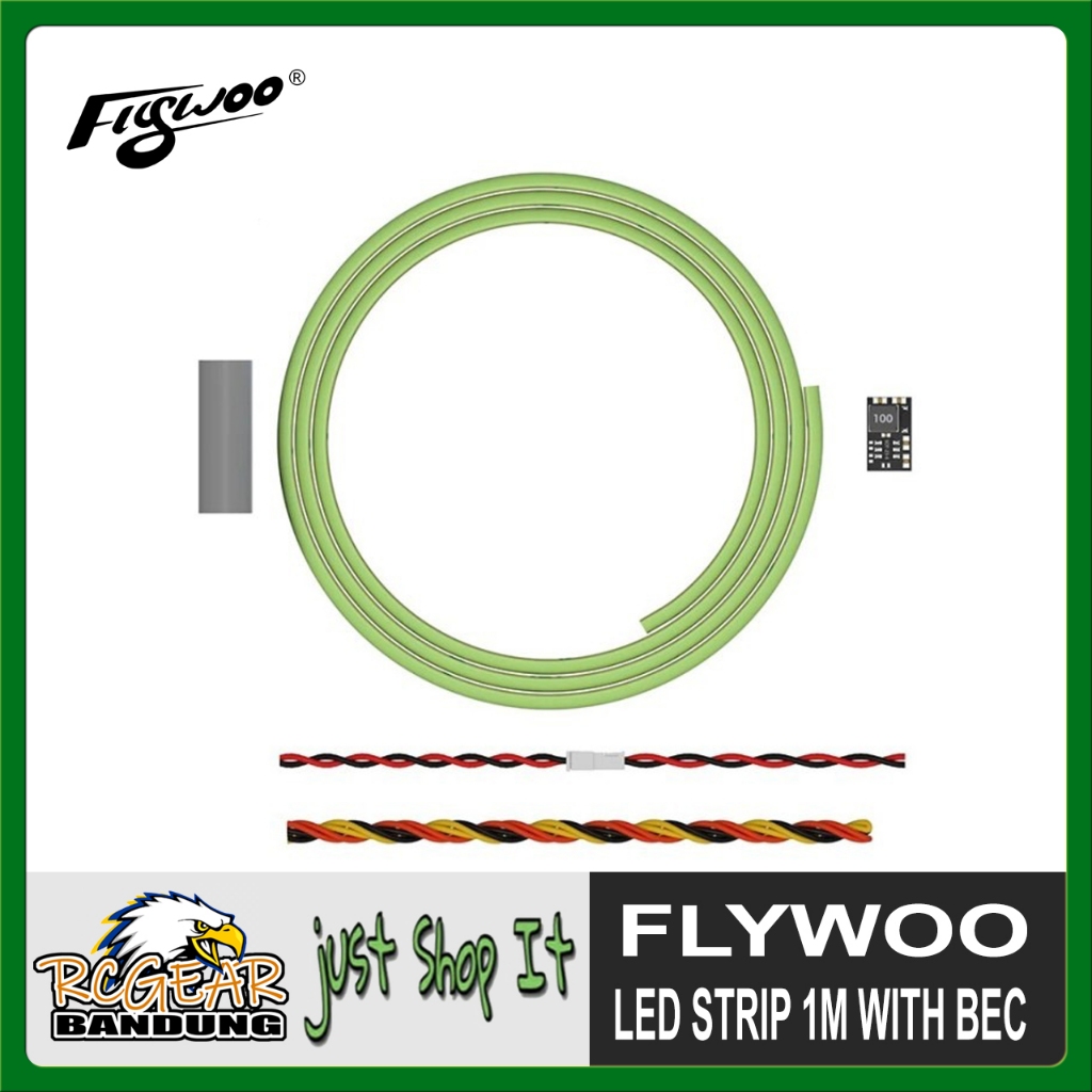 Jual Flywoo Flexible LED Strip with 3.3V BEC 2.7mm x 1M for Drones ...