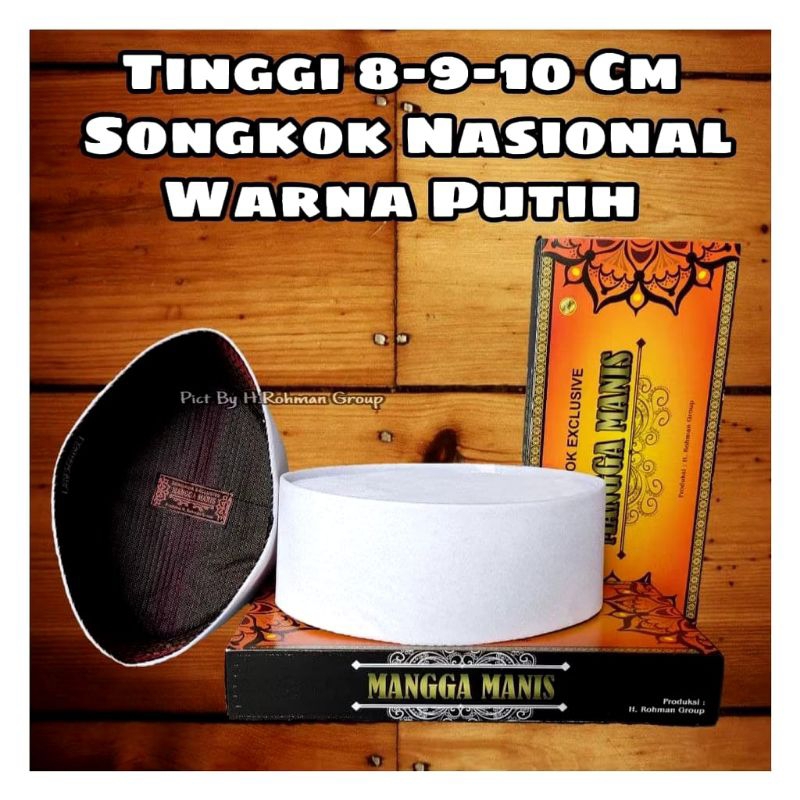 Jual Songkok Nasional Kopiah Kopeah kopyah Putih Polos | Shopee Indonesia