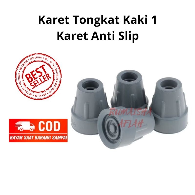 Jual (BISA COD) Karet Tongkat Kaki 1 Bisa Tongkat Lurus, Elbow dan ...