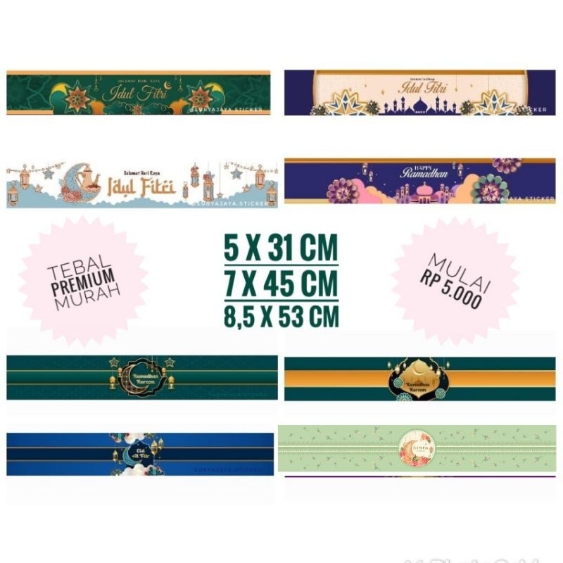Jual READY STOCK 10pcs PAPER BELT RAMADHAN LEBARAN IDUL FITRI MURAH ...