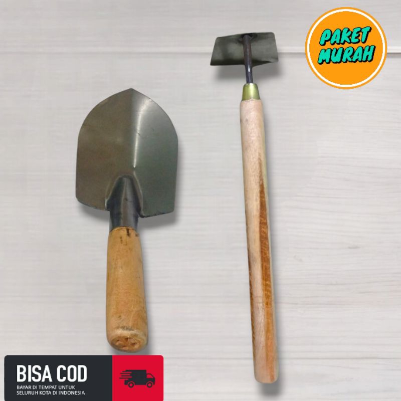 Jual Paket 2 Pcs Sendok Taman Lancip - Alat Cangkul Rumput - Garuk Mini ...