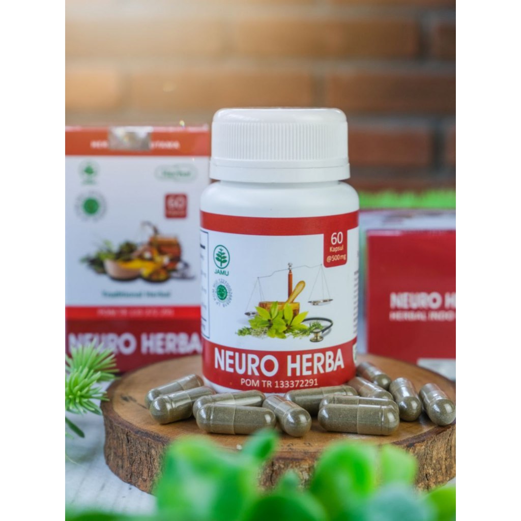 Jual HIU Neuro Herba 60 Kapsul Obat Stroke Syaraf Kejepit Kesemutan ...