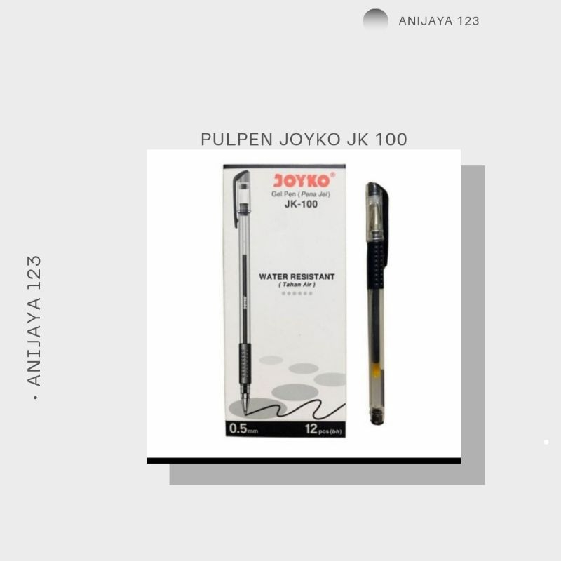 Jual PULPEN/PENA TULIS MEREK JOYKO JK-100 1PACK ISI 12PCS | Shopee ...