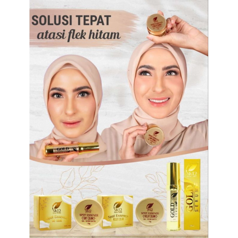Jual [ORIGINAL] SR12 Day & Night Cream Spot Essence + Gold Serum | Solusi untuk atasi Flek Hitam ...