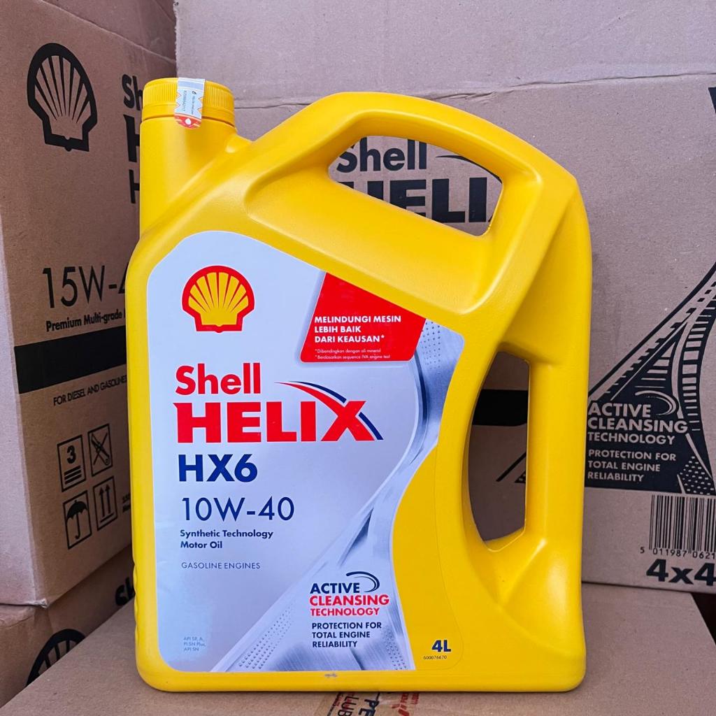 Jual OLI MOBIL SHELL HELIX HX6 10W40 4L | Shopee Indonesia
