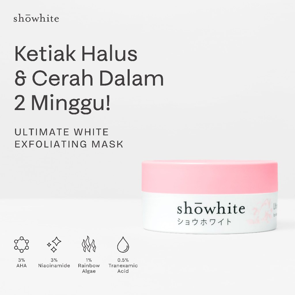Jual Showhite Ultimate White Exfoliating Mask - Masker Eksfoliasi ...