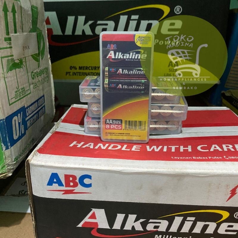 Jual Baterai ABC Alkaline A2 isi 8 | Baterai ABC AA Alkaline isi 8 ...