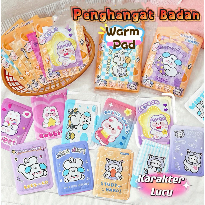 Jual 10 Pcs Warm Pad Penghangat Perut Haid/Datang Bulan Motif Kartun ...