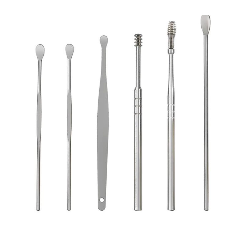 Jual ( KD 1 ) Alat Pembersih Telinga Stainless Korek Kuping Set 5PC ...