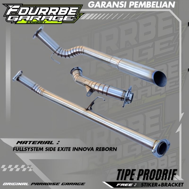 Jual Knalpot innova reborn Fullsystem side exite 2gd prodrif burntipe ...