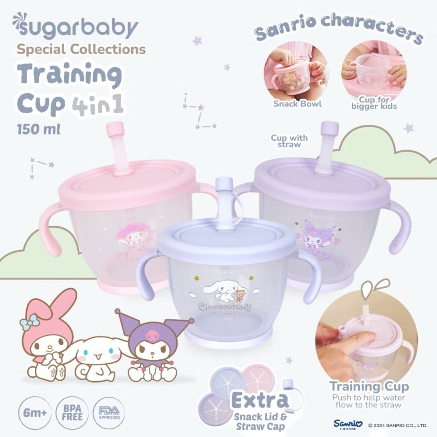 Jual Training Cup Bayi - Sugarbaby Training Cup 4 in 1 150ml | Gelas ...