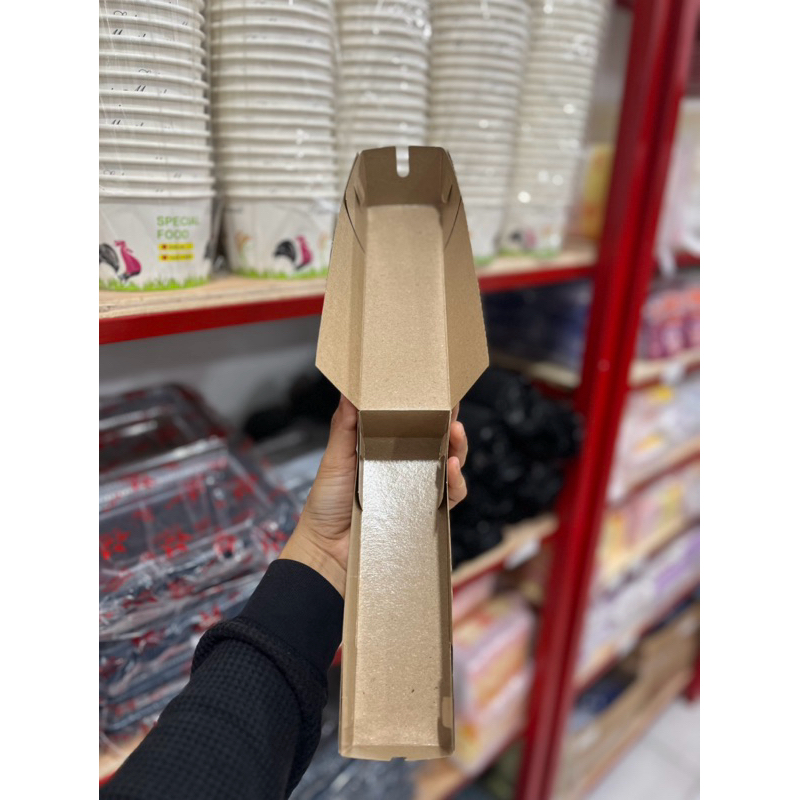 Jual Kotak Box Corndog Hotang Sosis Ketebalan 290gsm Warna Cokelat ...