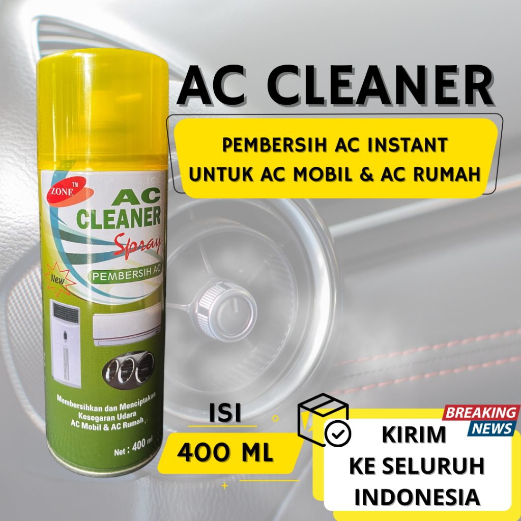 Jual Zone AC CLEANER Mobil dan Ruangan ORIGINAL ZONE 400ML | Shopee ...