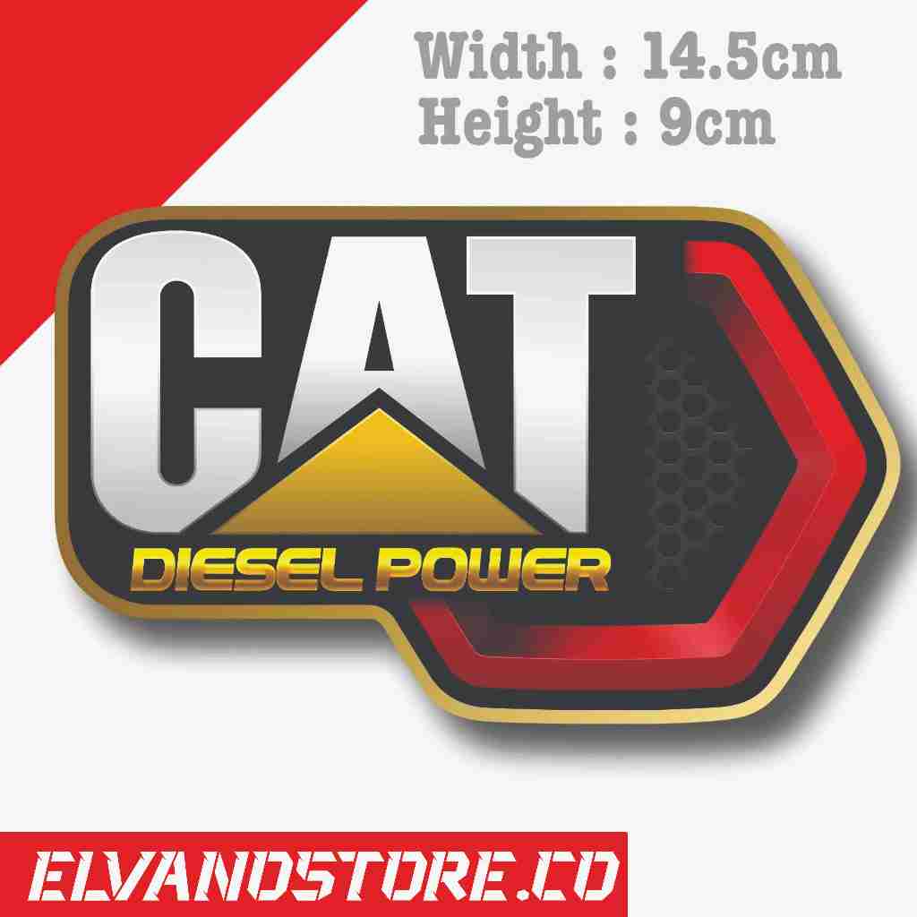Jual Caterpillar Diesel Power Logo Vinyl Sticker High Quality | Shopee ...