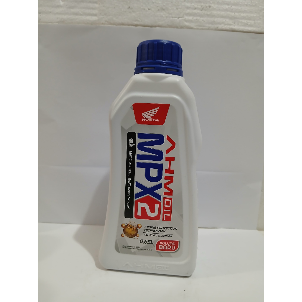 Jual OLI MPX 2 MATIC 0,65 LITER #MERK AHM OLI MPX | Shopee Indonesia