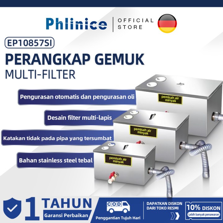 Jual Phlinice Grease Trap Penyaring Lemak Dapur (penyaring minyak dari ...