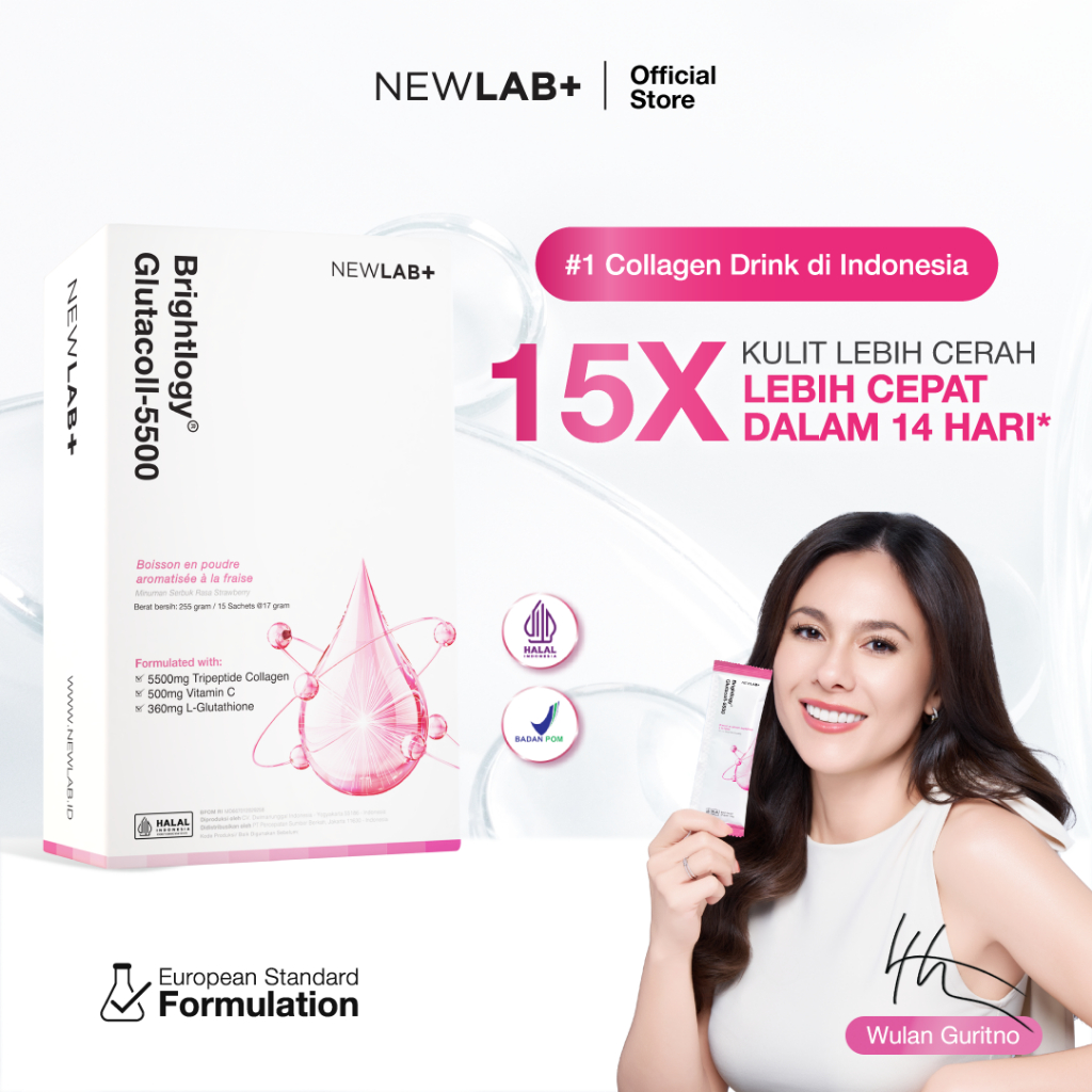 Jual NEWLAB Brightlogy GlutaColl-5500| Collagen Drink | Minuman Collagen & Minuman Glutathione ...