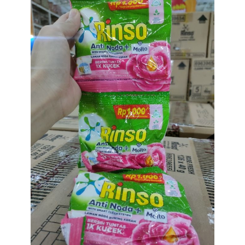 Jual Detergen Bubuk Rinso Sachet (1 Renceng) | Shopee Indonesia