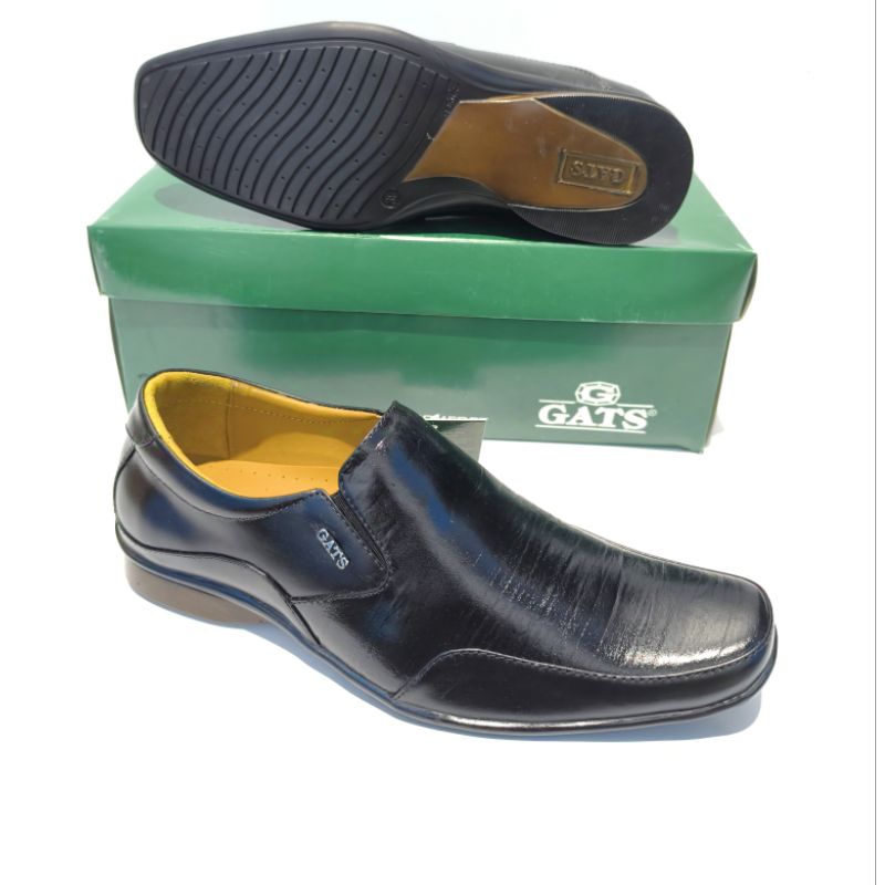 Jual SEPATU PRIA GATS ZK0001 LEATHER ORIGINAL | Shopee Indonesia
