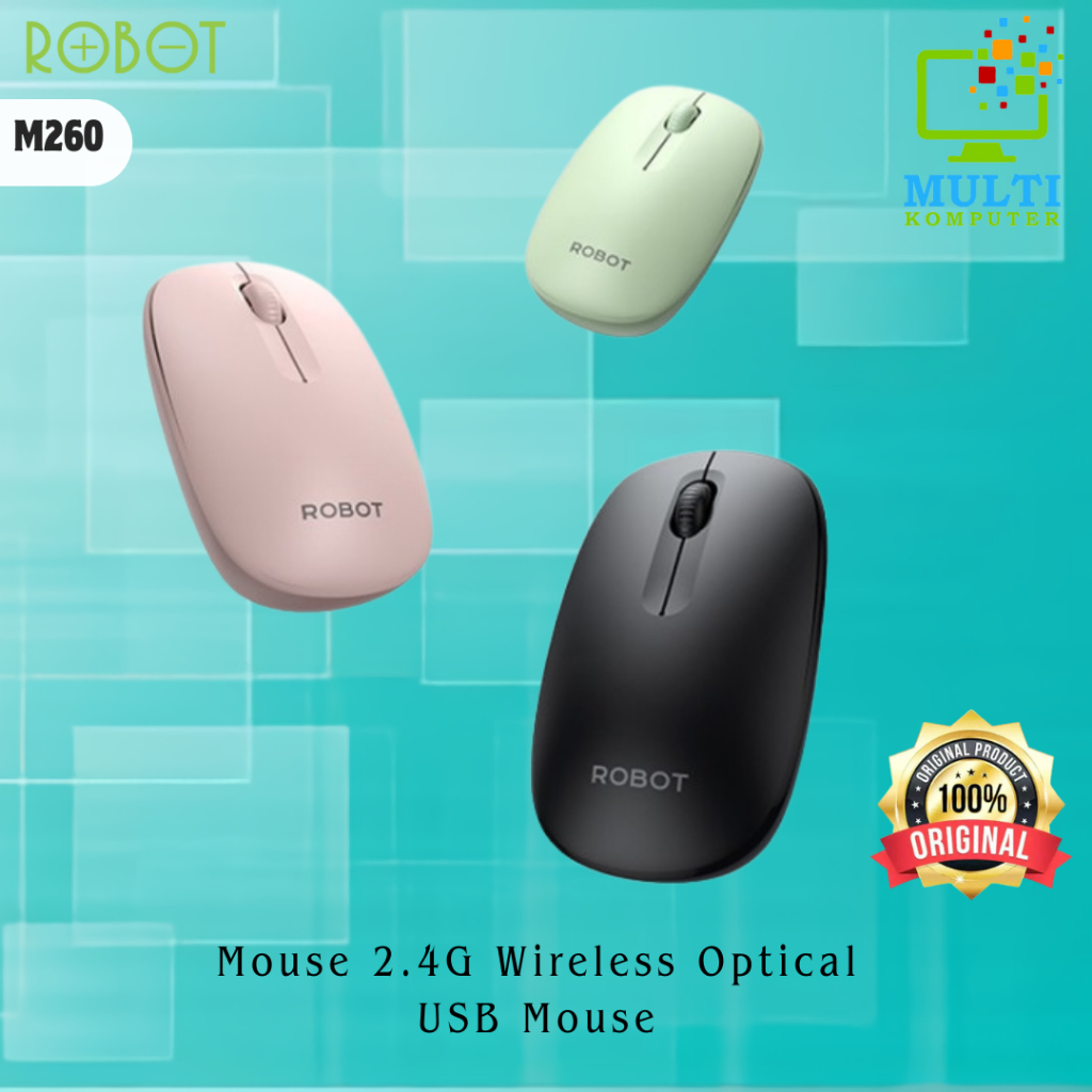 Jual ROBOT Mouse M260 2.4G Wireless Optical USB Mouse | Shopee Indonesia