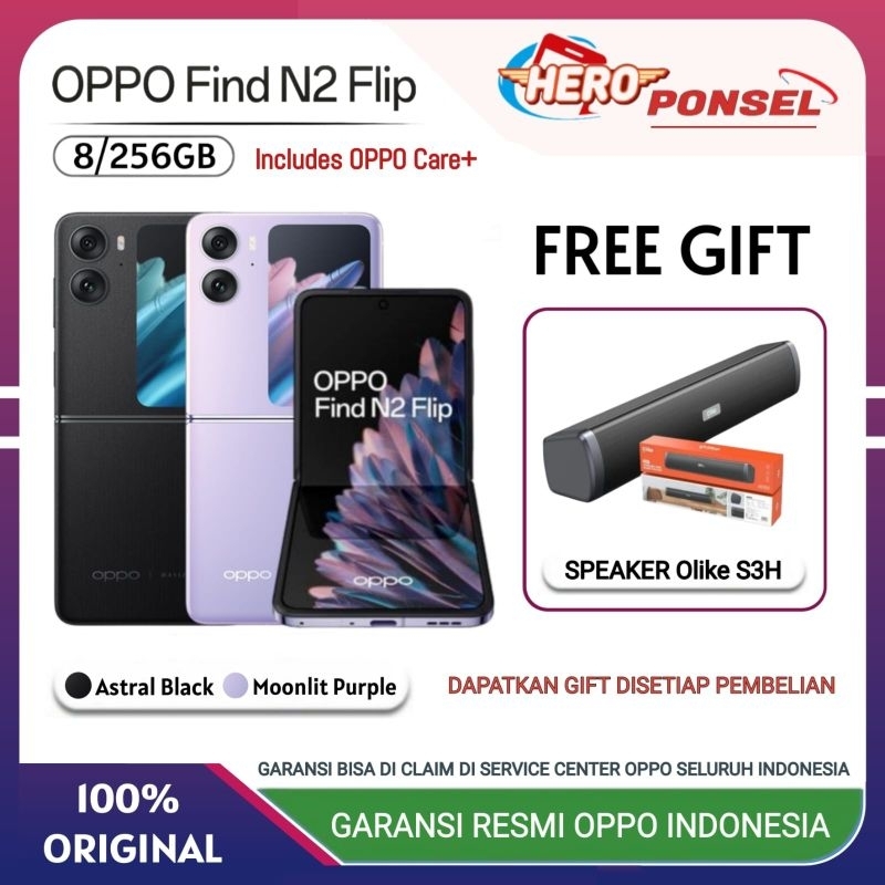 Jual OPPO FIND N2 FLIP 5G 8/256 NFC | OPPO FIND N 2 FLIP 5G GARANSI RESMI OPPO | Shopee Indonesia