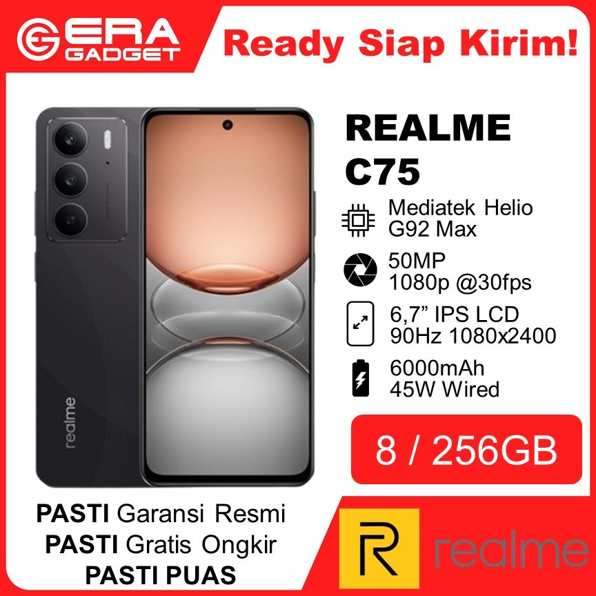 Jual Hp Realme C75 8/256GB Garansi Resmi 1 Tahun | Shopee Indonesia