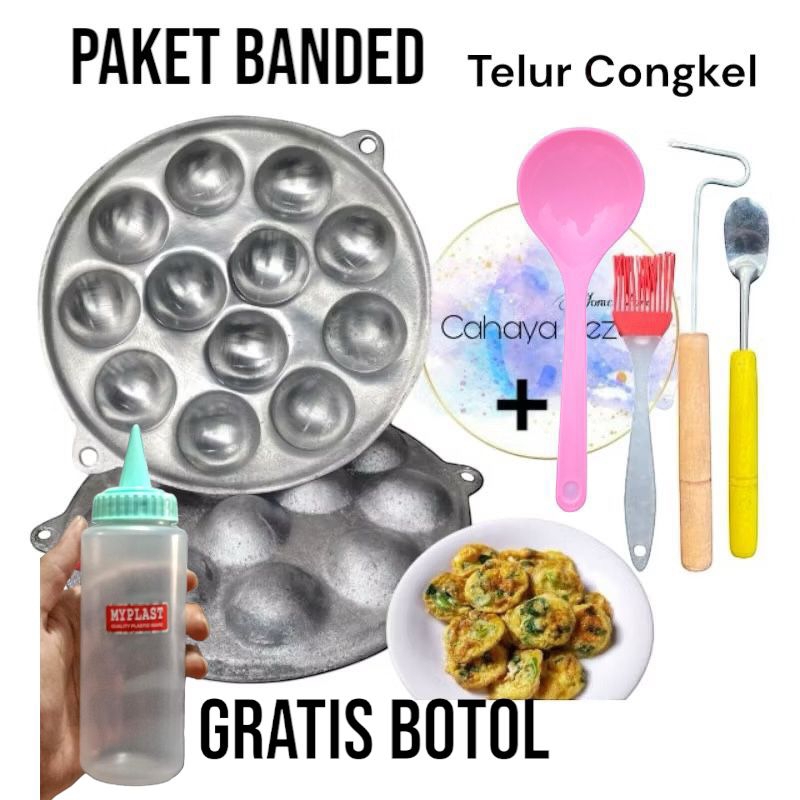 Jual PAKET HEMAT Cetakan Baklor Telur Lubang 12 Cetakan Takoyaki Telur ...