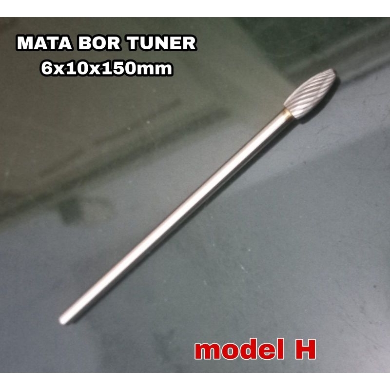 Jual Mata bor tuner tipe H 6x10x150 mm tungsten carbide burr | Shopee ...