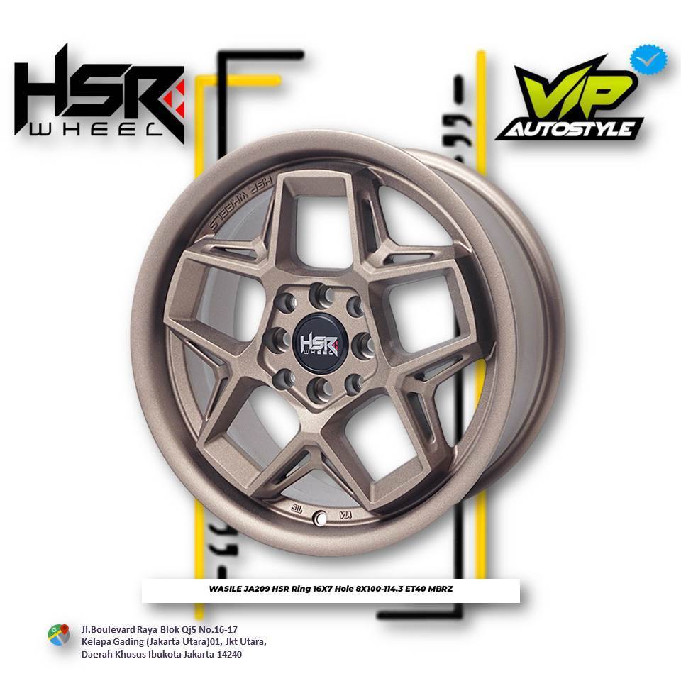 Jual HSR WASILE R16 - Velg Mobil Brio, Jazz, Agya. Calya, Sigra ...