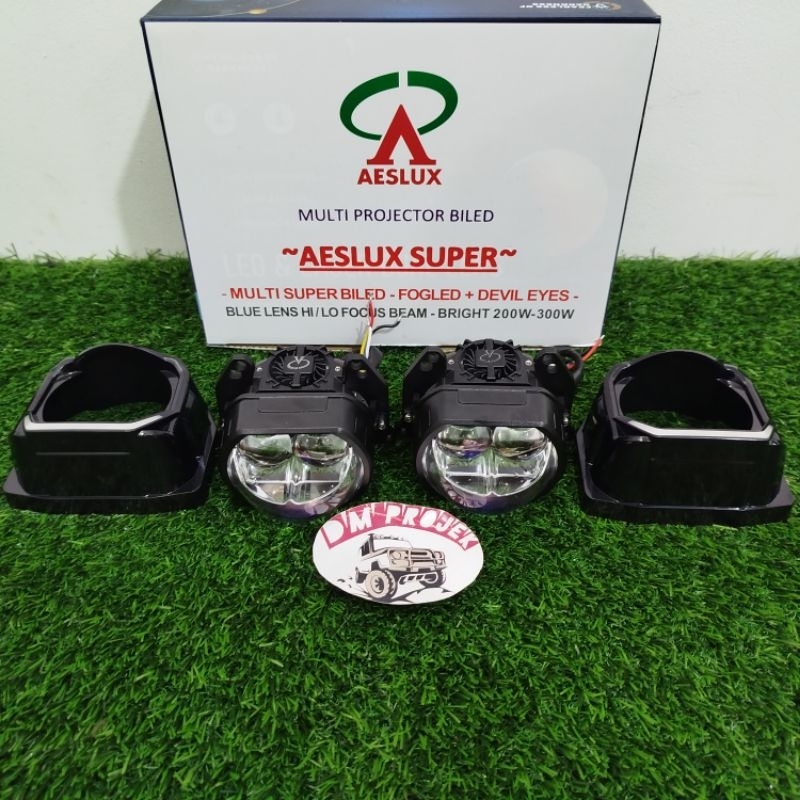 Jual BILED AESLUX E150 PRO SUPER DOUBLE LASER 3 INCHI / PROJECTOR BILED ...