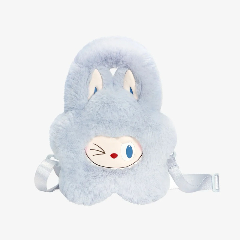 Jual POP MART [BLUE] LABUBU Flower Plush Bag Tas LABUBU The Monsters ...