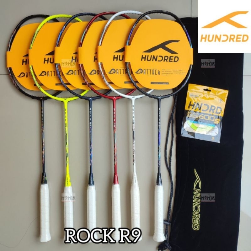 Jual Raket Badminton Hundred Rock R9 / Raket Bulutangkis HNDRD Rock R9 ...