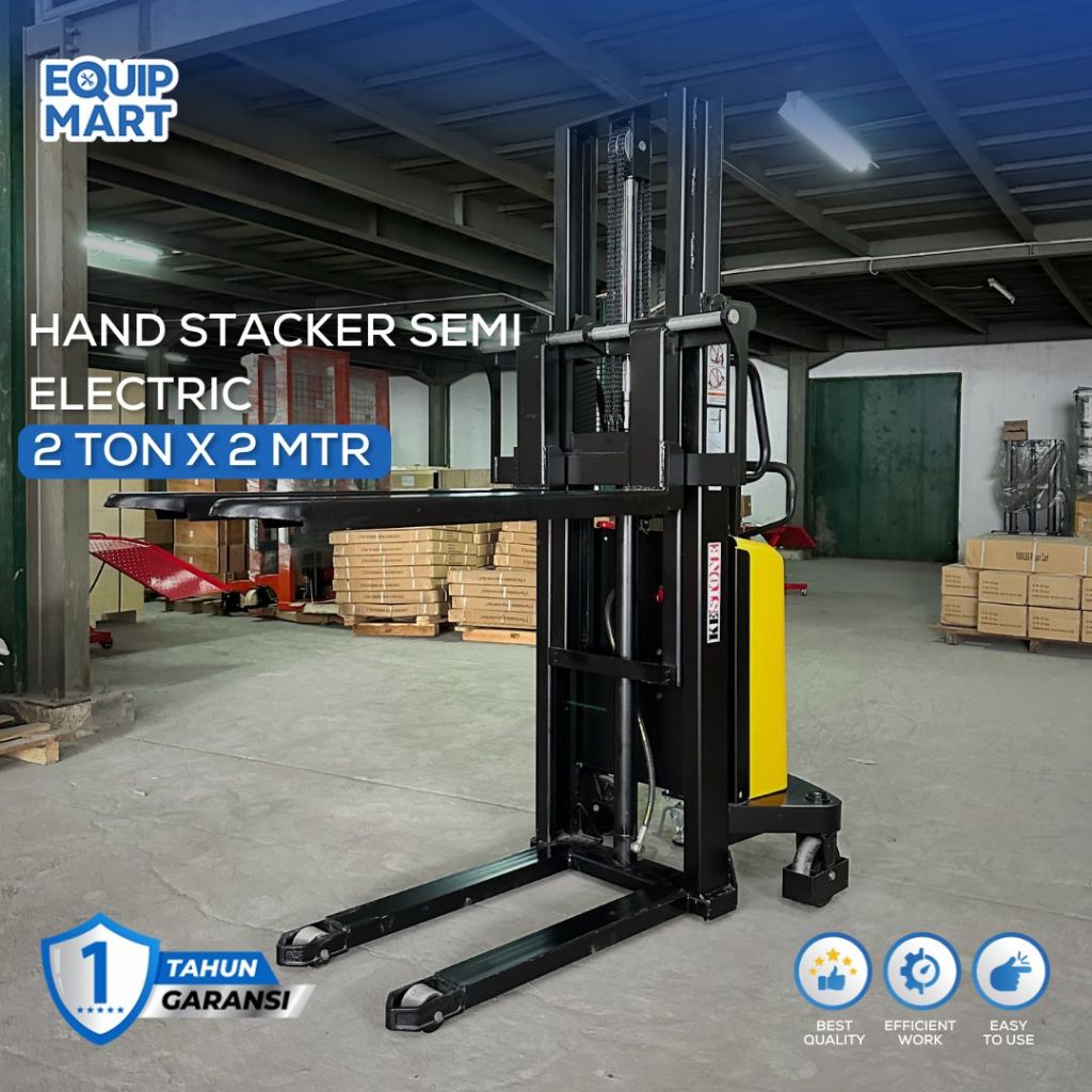 Jual Hand Stacker Semi Electric 2 Ton x 2 Meter Kestone - Hand Lift ...