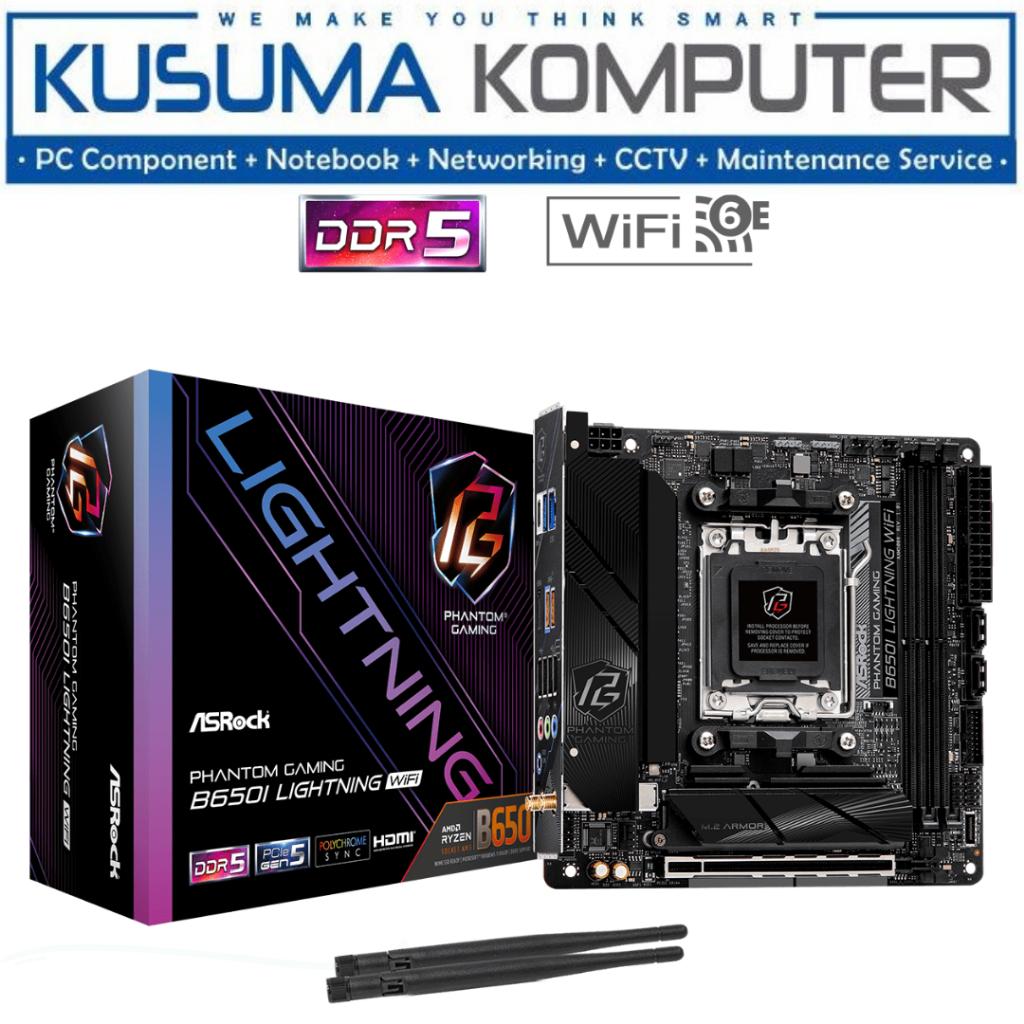 Jual ASROCK B650I Lightning WiFi Mini ITX Motherboard | Shopee Indonesia