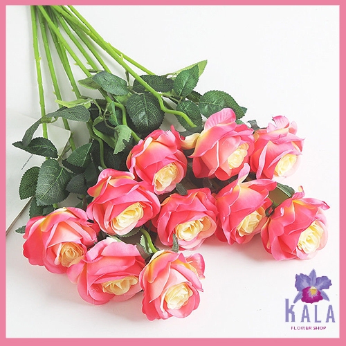 Jual Bunga Mawar 1 tangkai Bunga Artficial Rose Hias Dekorasi Buket ...