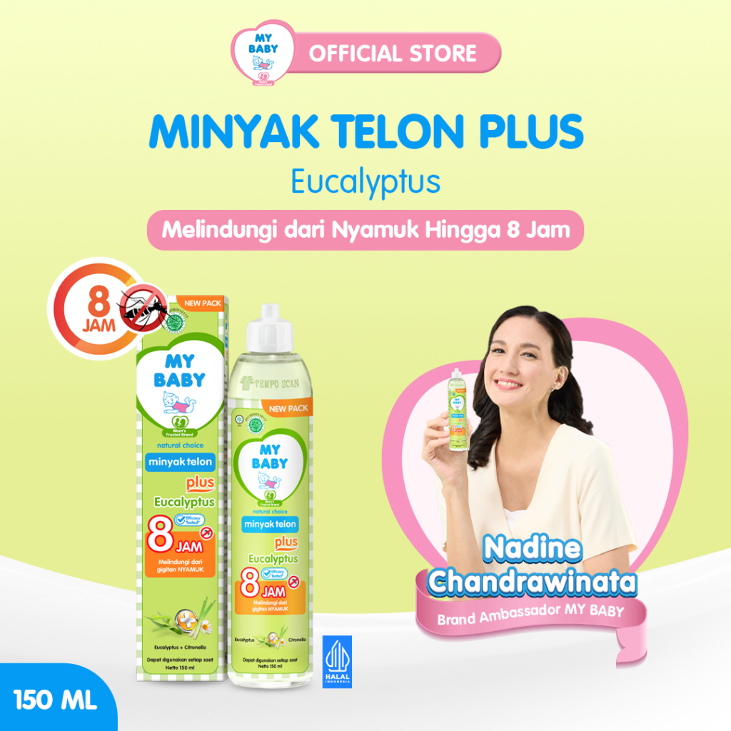 Jual MY BABY Minyak Telon Plus 150 mL - Minyak Bayi Anti Nyamuk 8 Jam - Exp: 06.2027 | Shopee ...