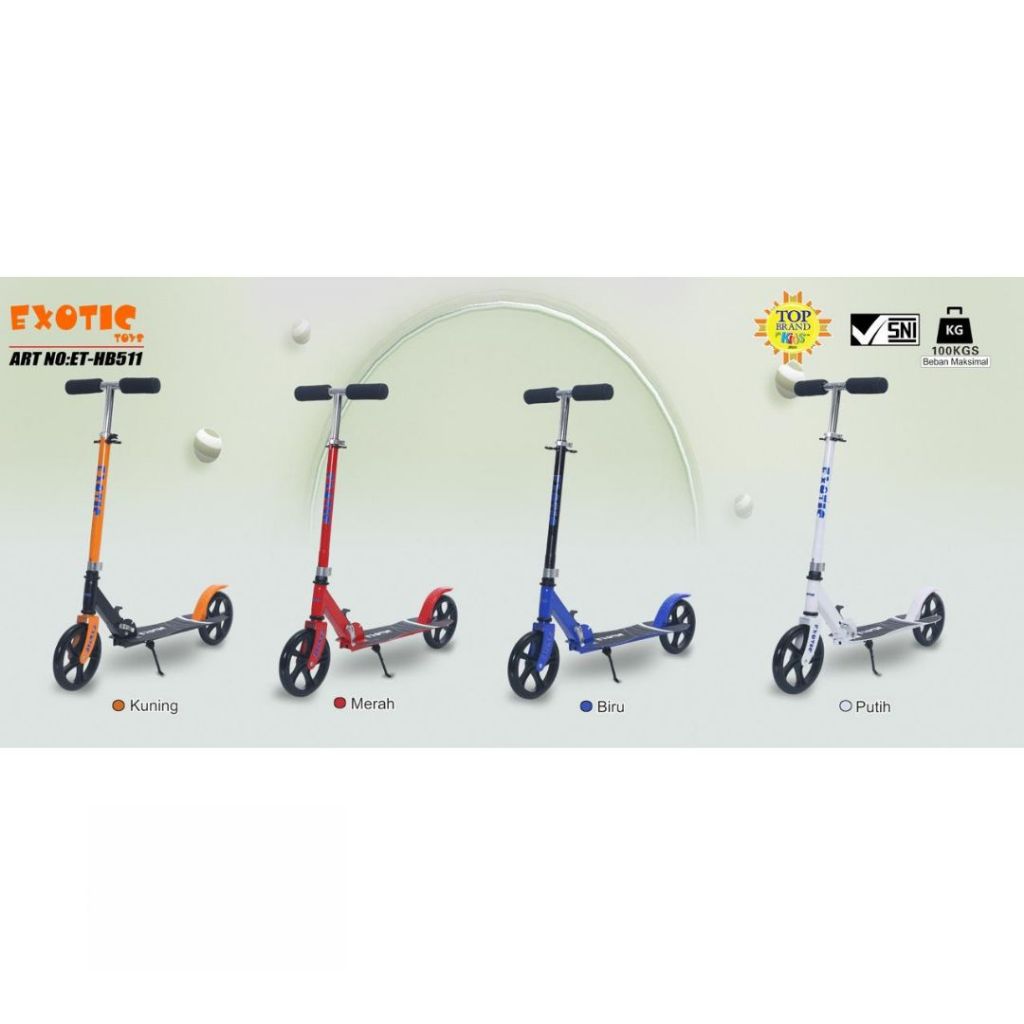 Jual Skuter /Otoped Exotic ET-HB-511 Bisa Untuk Dewasa | Shopee Indonesia