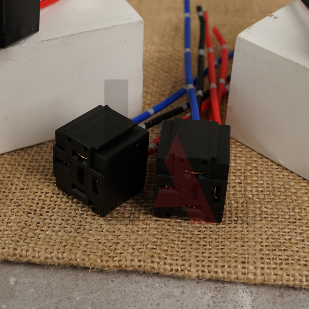 Jual Soket Relay RE5P Gandeng / Socket Cable Relay / Rumah Relay Bangku kaki 4 pin Untuk Klakson ...