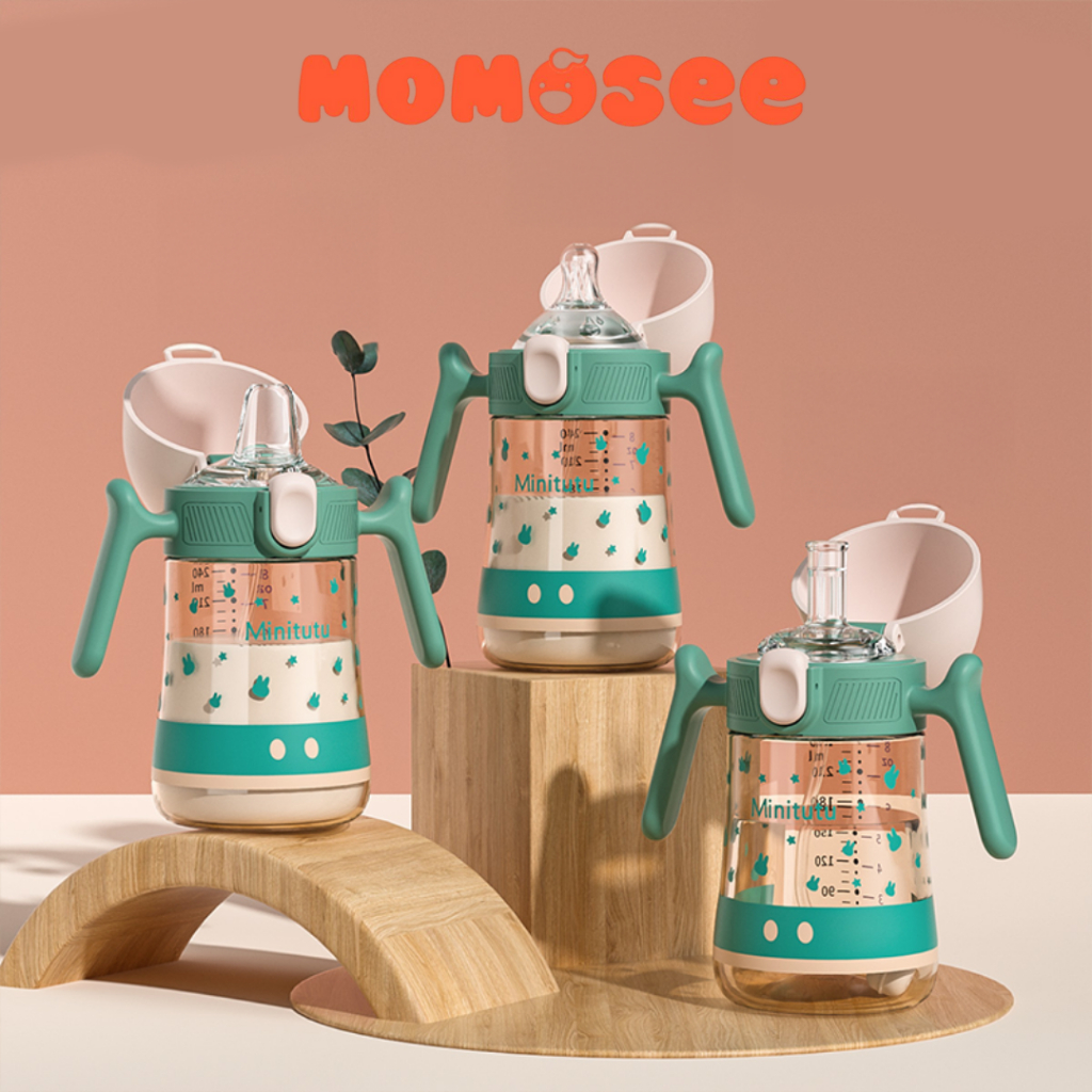 Jual Momosee PPSU Botol Minum Susu Anak Botol Anak Indikator Suhu Botol Minum Anti Tumpah BB34 ...
