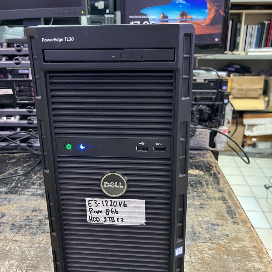 Jual Server Tower Dell PowerEdge T130 E3 1220 V6 ECC 8GB HDD Raid 1TB X ...