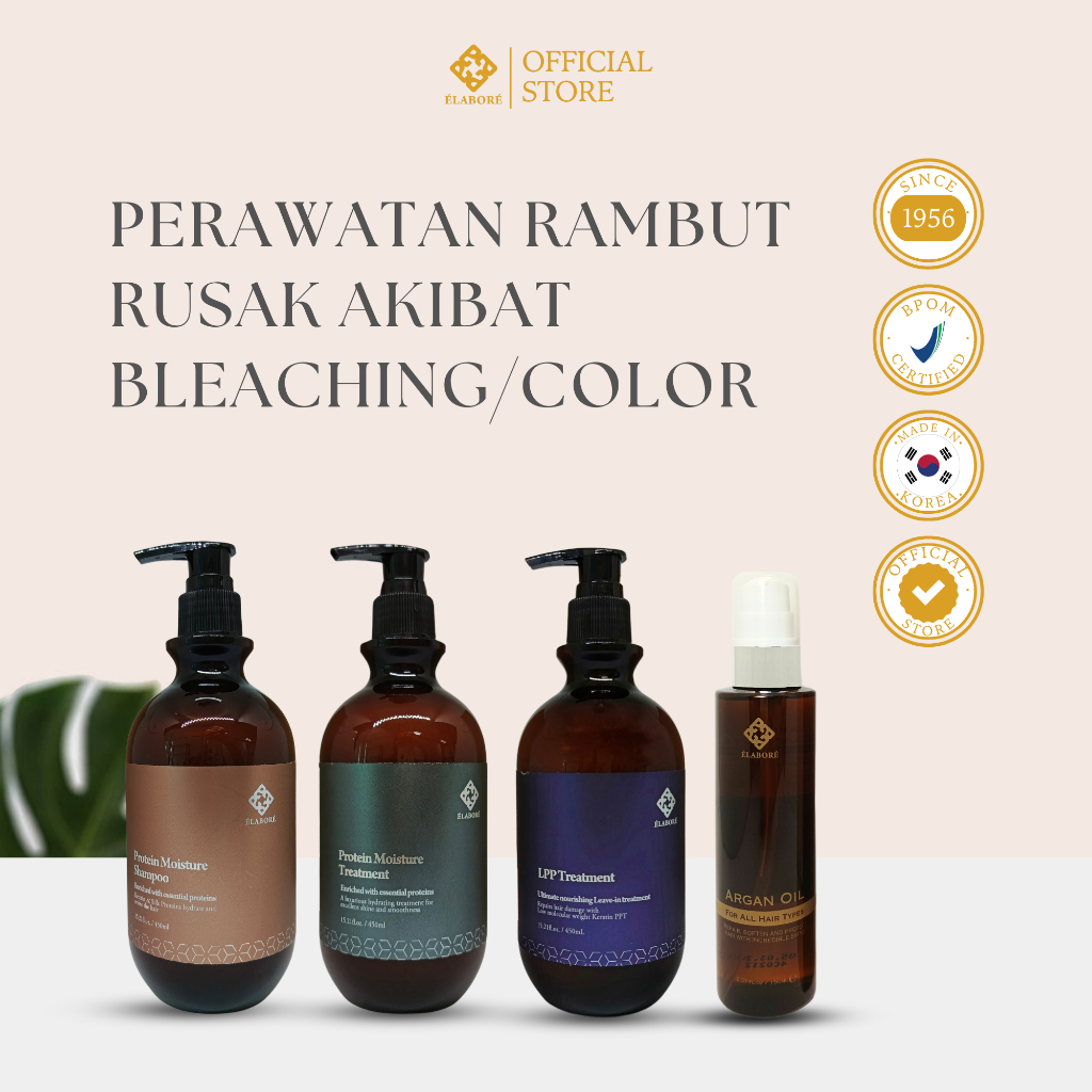 Jual Package Elabore I Perawatan Rambut Rusak I Rambut Kering I Protein ...