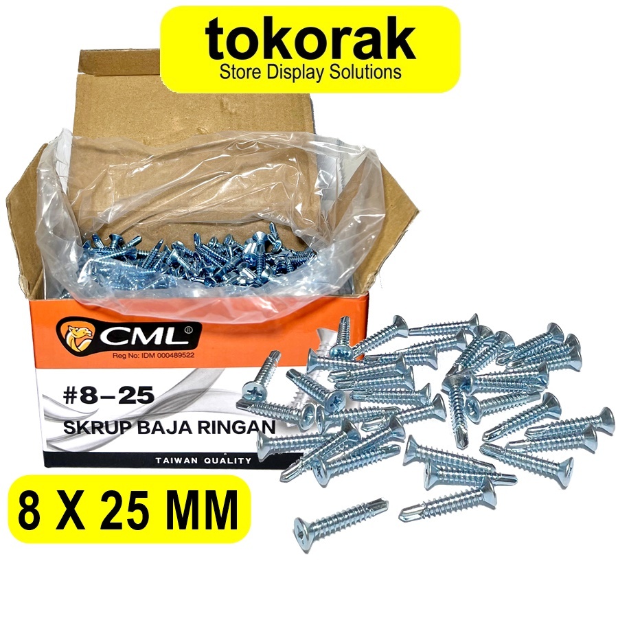 Jual SKRUP BAJA RINGAN FH 8 X 25 MM 2,5 CM CAMEL SEKRUP ROOFING 8 X ...