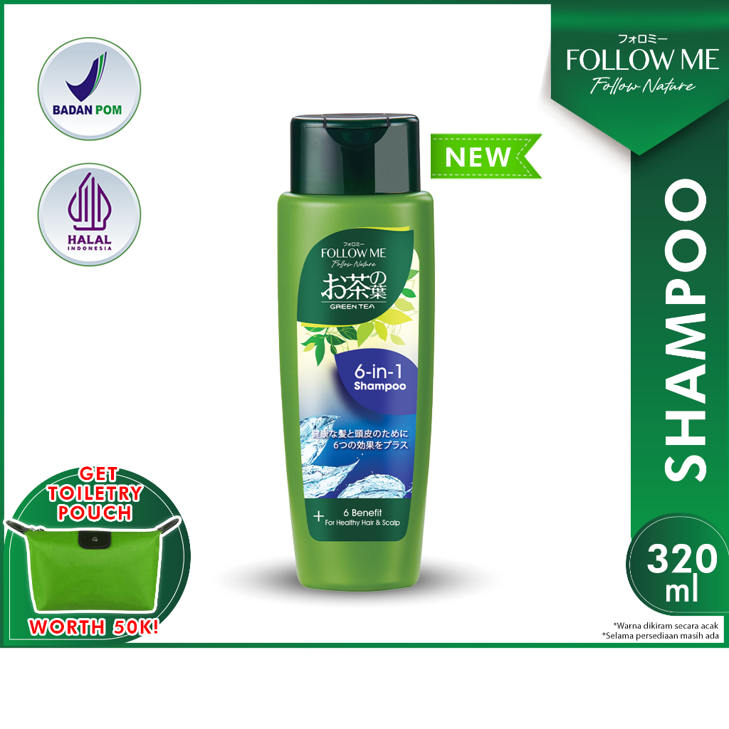 Jual Follow Me Follow Nature - Green Tea 6-In-1 Shampoo - Shampo Anti ...
