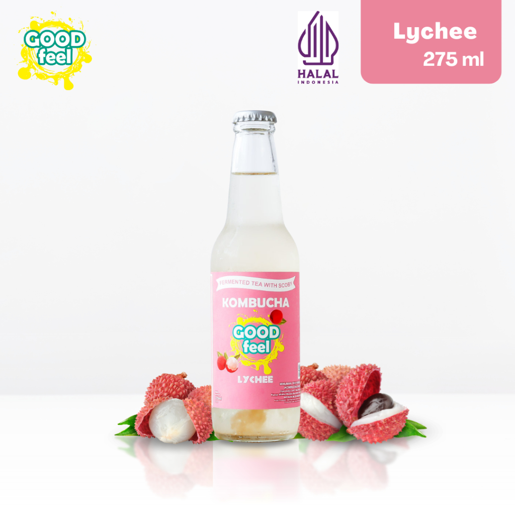 Jual Good Feel Kombucha Lychee 275 ml Minuman Teh Sehat Probiotik Sari ...