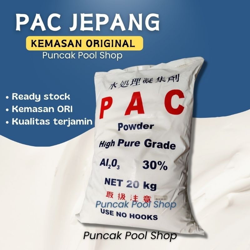 Jual PAC jepang Original kemasan 20kg / PAC penjernih air / PAC kolam ...