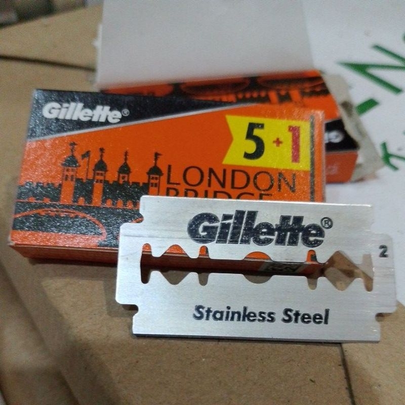 Jual Gillette London bridge isi 6 picis | Shopee Indonesia